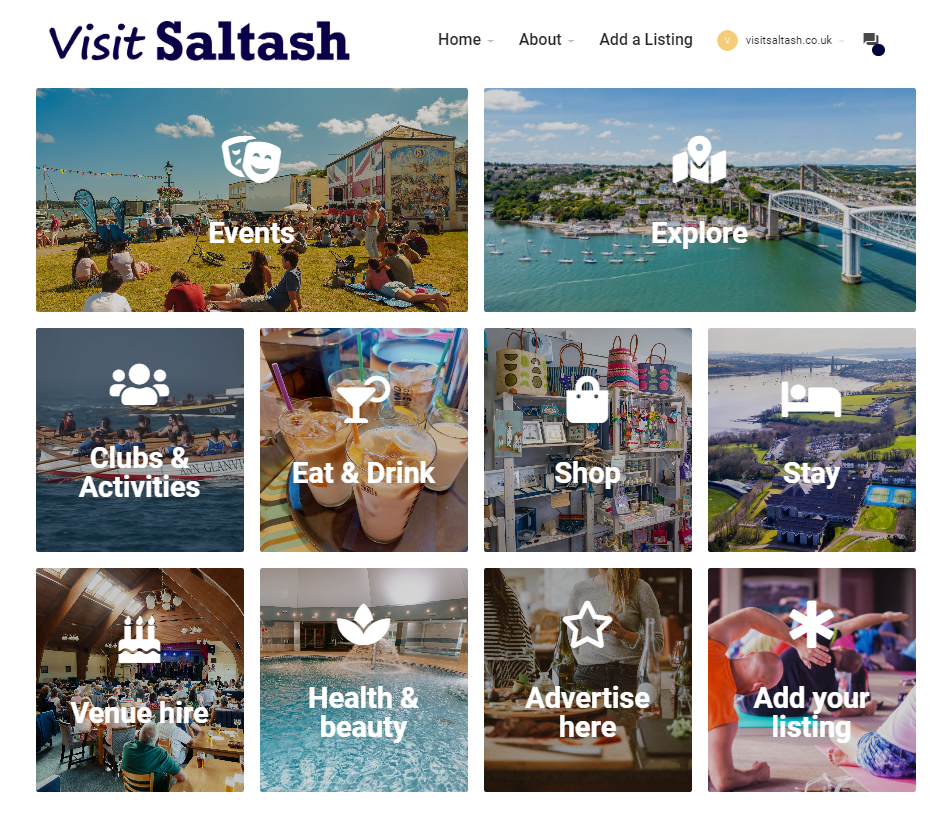 Homepage advert – Visit Saltash